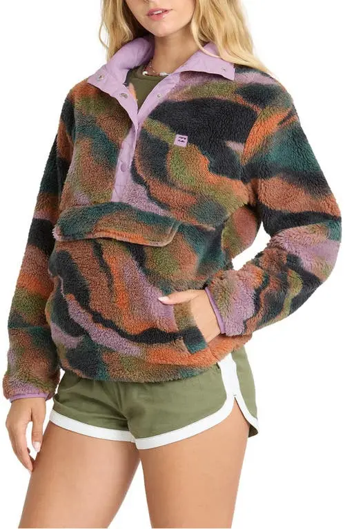 BILLABONG Switchback Sherpa Pullover - Black Multi