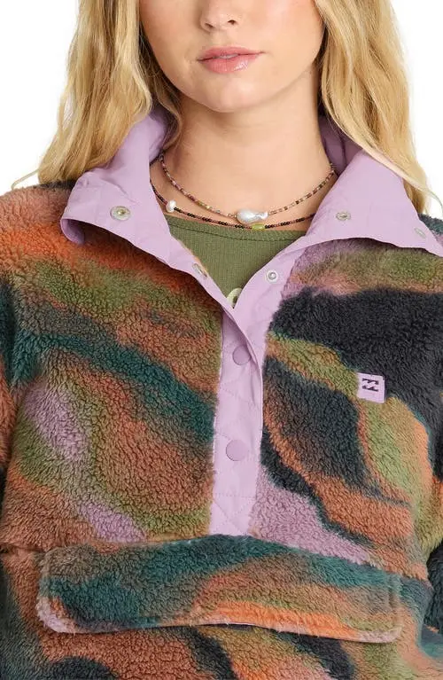 BILLABONG Switchback Sherpa Pullover - Black Multi