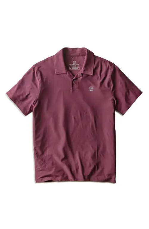 Marine Layer Everyday Sport Polo - Winetasting