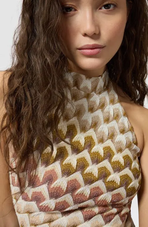 Missoni Metallic Halter Neck Sweater Gown