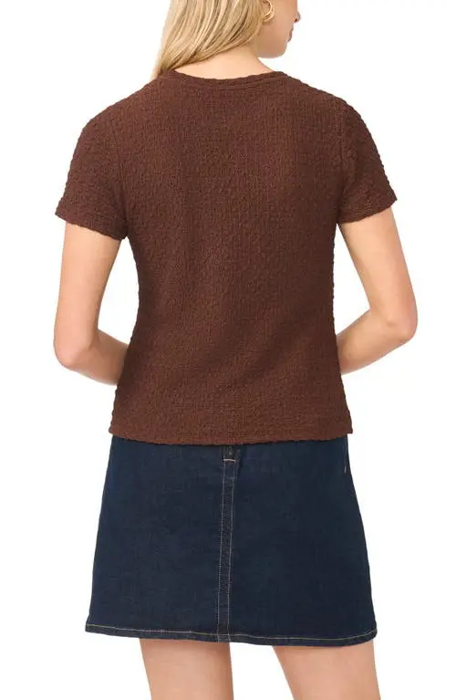 Vince Camuto Textured Crewneck T-shirt