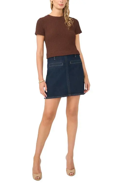 Vince Camuto Textured Crewneck T-shirt