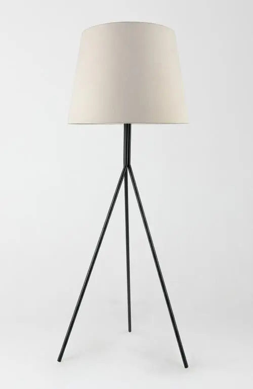 BRIGHTECH Forge 52" Black Tripod Led Floor Lamp - Matte Black