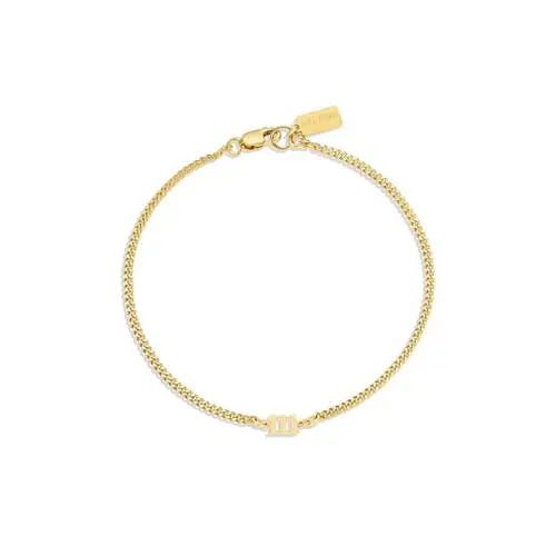 SET & STONES Angel Numbers Charm Bracelet - Gold/111