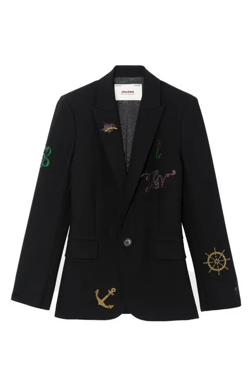 Zadig&Voltaire Valse Strass Embellished Blazer