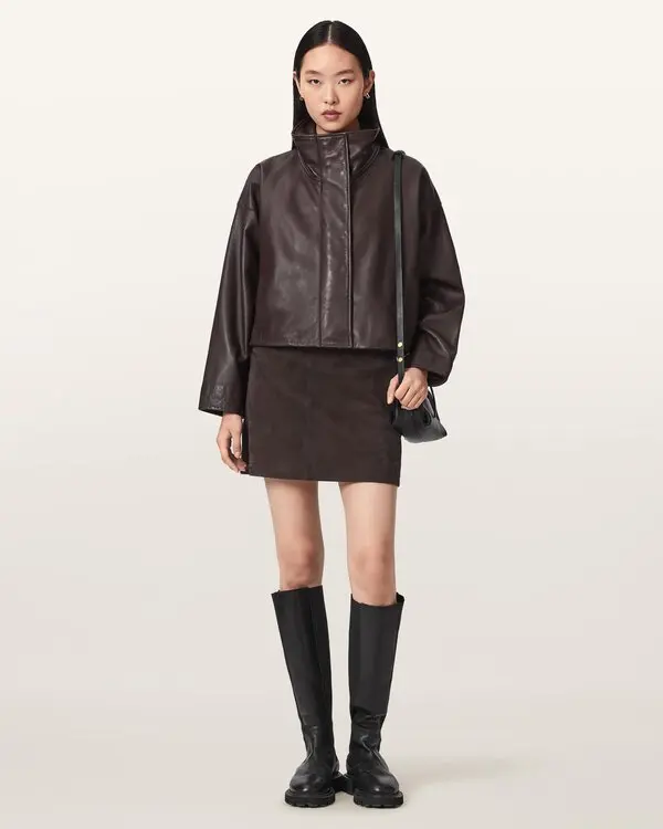 ALLSAINTS Renai Suede Mini Skirt
