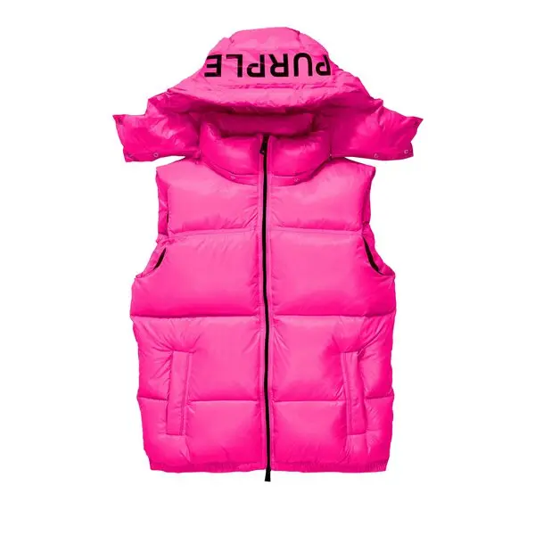 PURPLE BRAND Nylon Puffer Vest