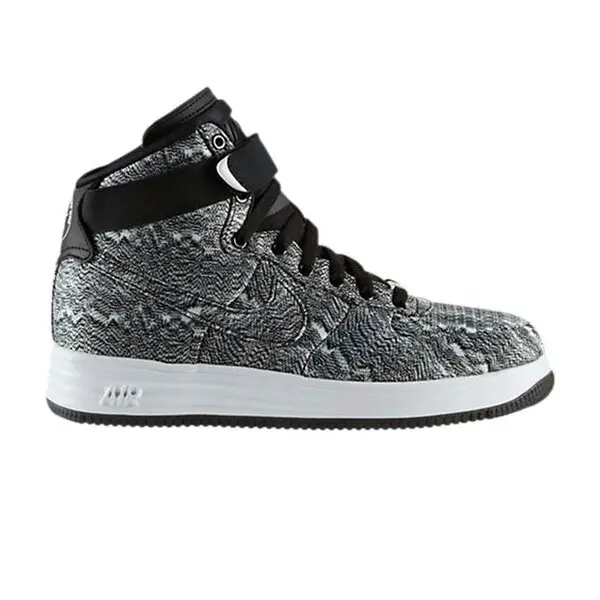 Nike Lunar Force 1 High Top Sneakers With Marble Print