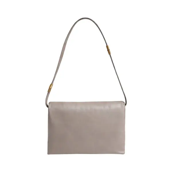 Marni Prisma Large Leather Shoulder Bag 'cork - Tan