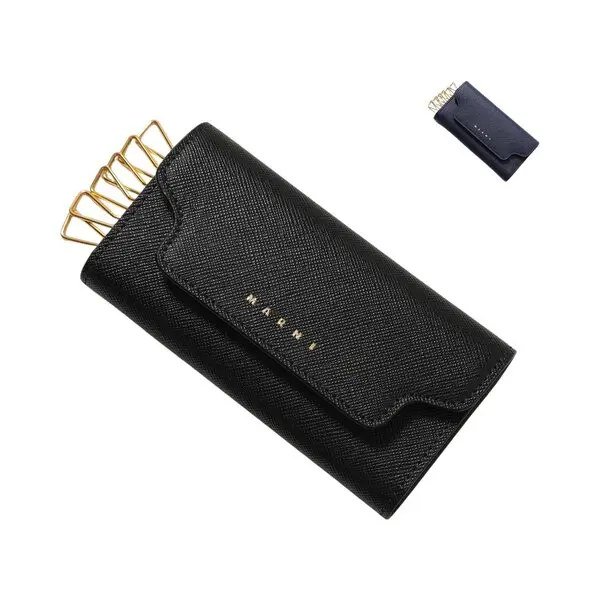 Marni Trunk 6 Hook Leather Key Chain Case