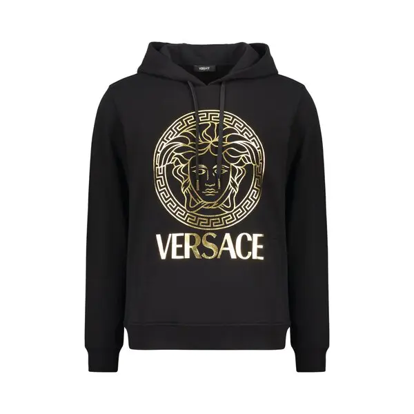 Versace Cotton Hoodie With Medusa Logo