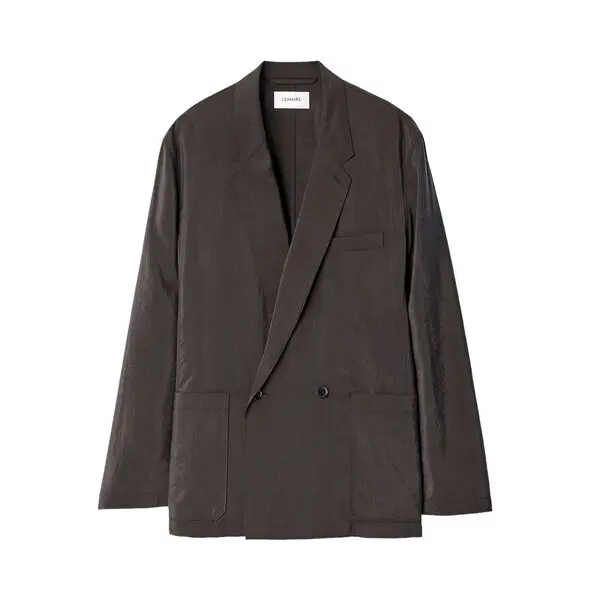 LEMAIRE Soft Double Breasted Jacket 'licorice