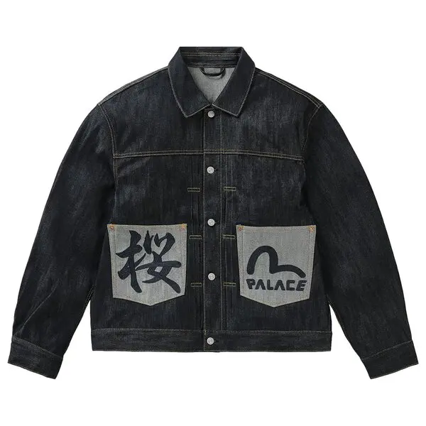 PALACE X Evisu Type 2 Denim Jacket 'indigo