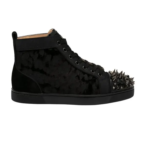 CHRISTIAN LOUBOUTIN Louis Orlato Flat Calf Spikes