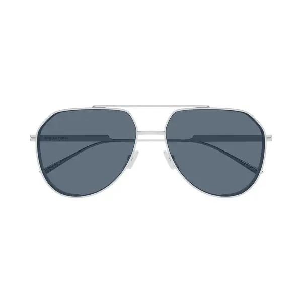 Bottega Veneta Pilot Shape Sunglasses /blue - Silver