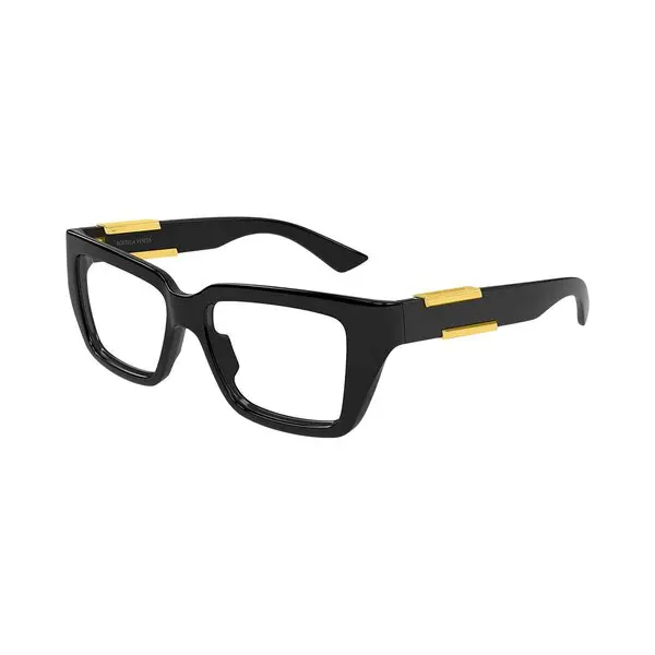 Bottega Veneta Rectangular Sunglasses - Black