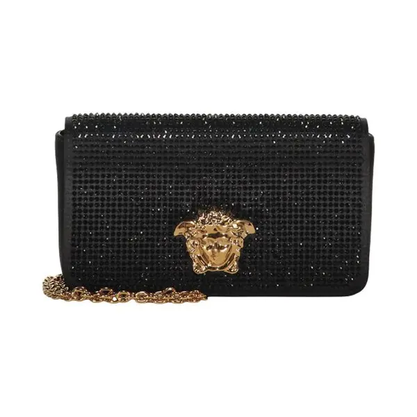 Versace Elegant Clutch With Golden Closure