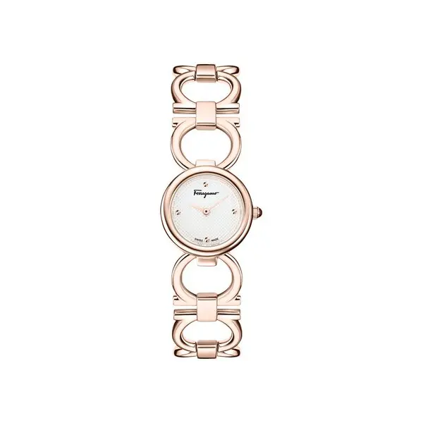 FERRAGAMO Double Gancini Bracelet Watch