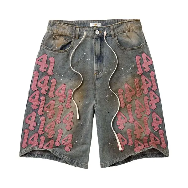 VALE FOREVER Pink Charm Jorts 'mid Wash