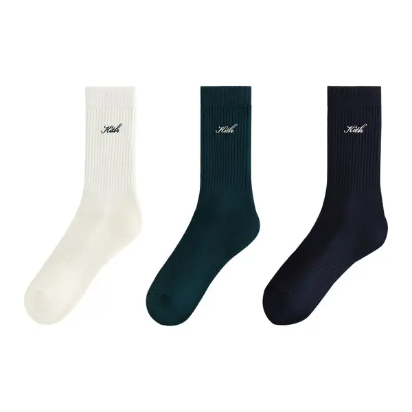 Kith 3-pack Cotton Classic Crew Socks - Multicolor