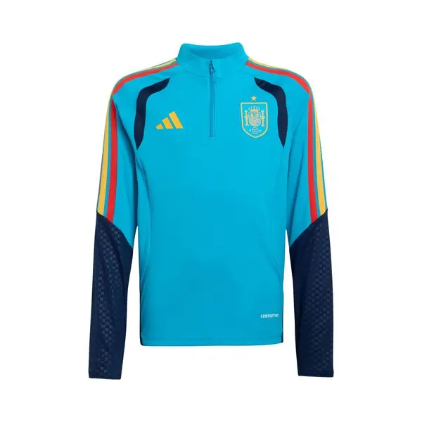 Adidas Quarter Zip Long Sleeve Top With Team Emblem