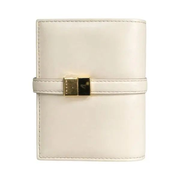 Marni Prisma Billfold Leather Wallet 'ivory