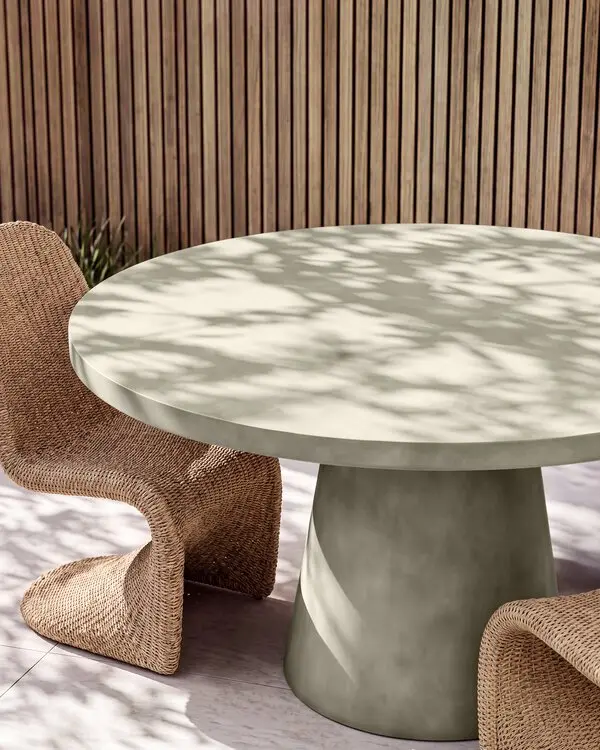 Quince Concrete Pedestal Indoor/outdoor Dining Table