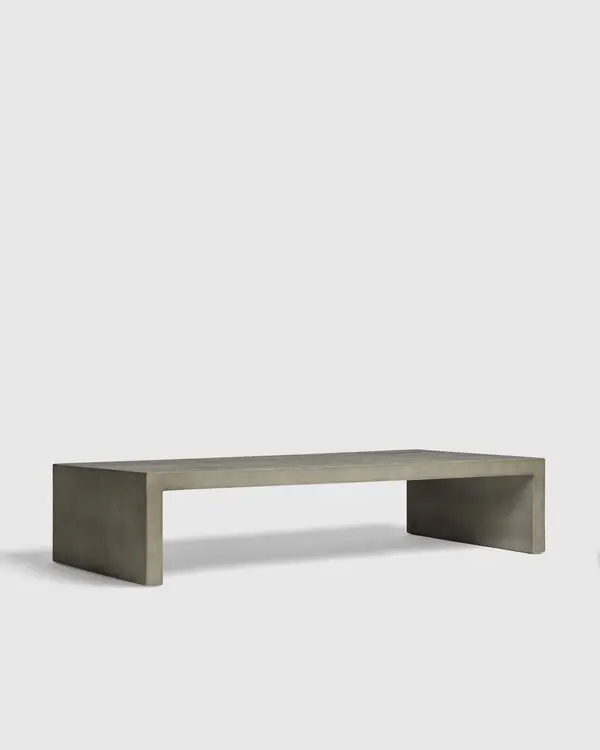 Quince Concrete Waterfall Indoor/outdoor Coffee Table