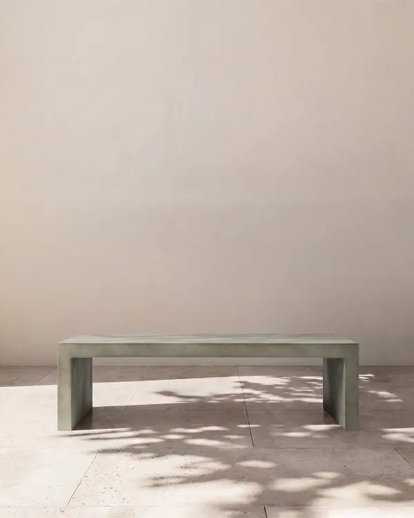 Quince Concrete Waterfall Indoor/outdoor Coffee Table - Grey