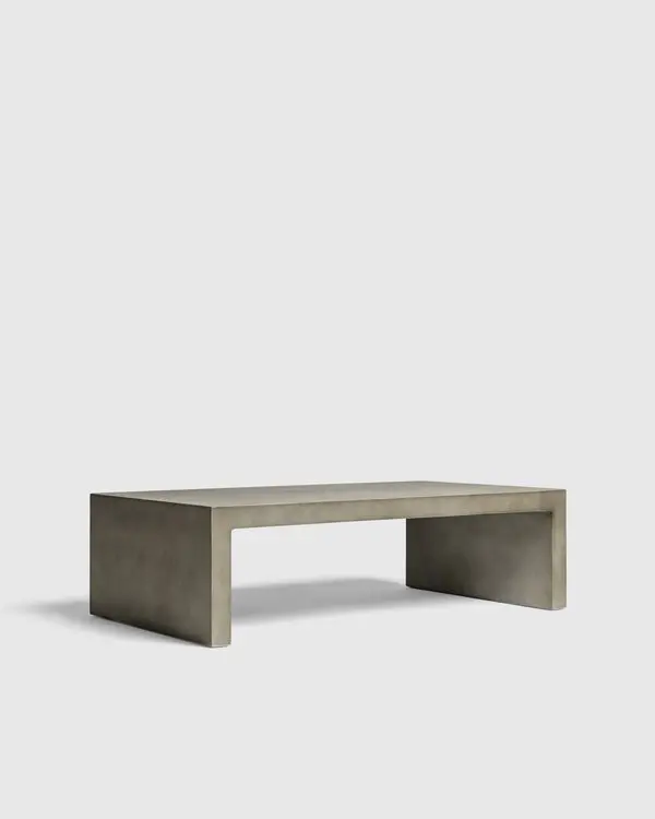 Quince Concrete Waterfall Indoor/outdoor Coffee Table