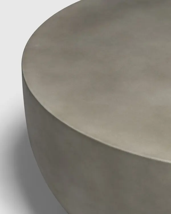 Quince Concrete Drum Indoor/outdoor Coffee Table