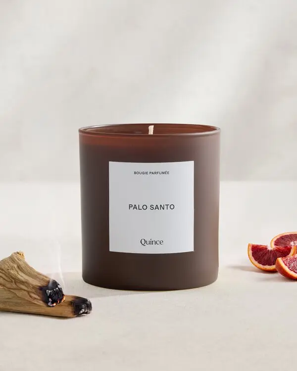 Quince Palo Santo Candle, Plant-based Wax