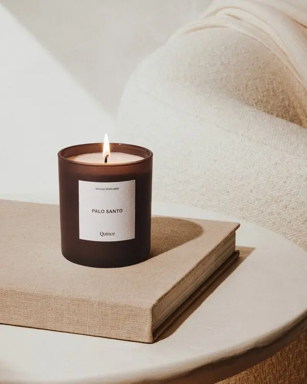 Quince Palo Santo Candle, Plant-based Wax