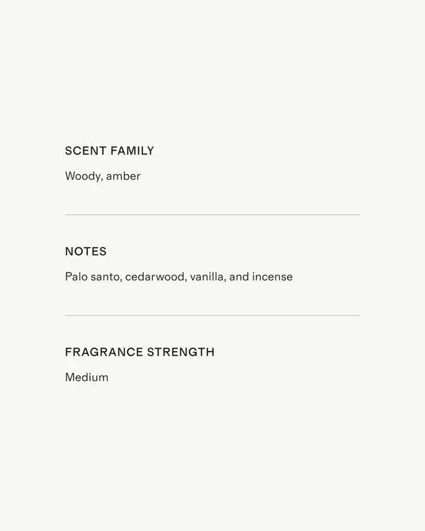 Quince Palo Santo Candle, Plant-based Wax