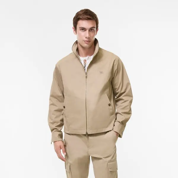 Burberry Cotton Twill Jacket With Detachable House Check Gilet