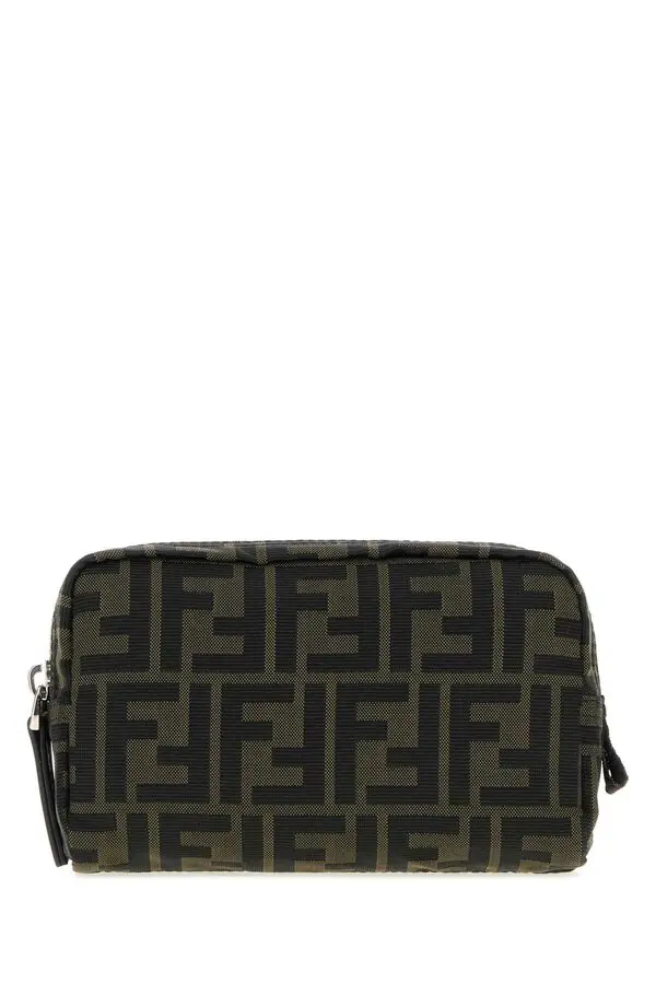 Fendi Embroidered Fabric Micro Beauty Case