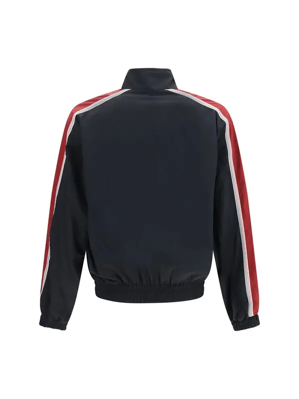 Versace Nylon Blouson Jacket With Embroidered Logo