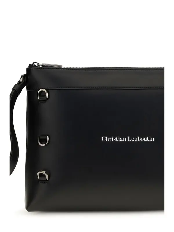 CHRISTIAN LOUBOUTIN Kosmica Leather Clutch