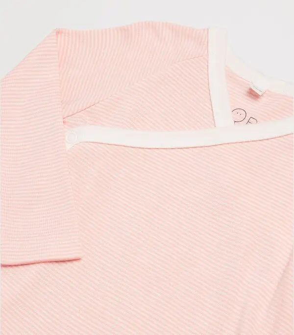 MORI Bamboo-blend Kimono Bodysuit - Pink