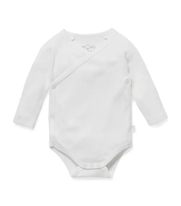 MORI Bamboo-blend Kimono Bodysuit