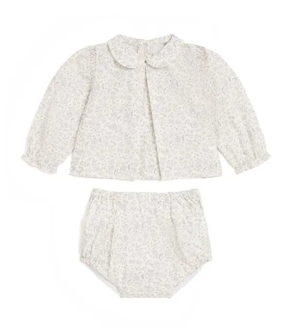 MARIE-CHANTAL Cotton Athena Bonnie Blouse And Bloomers Set
