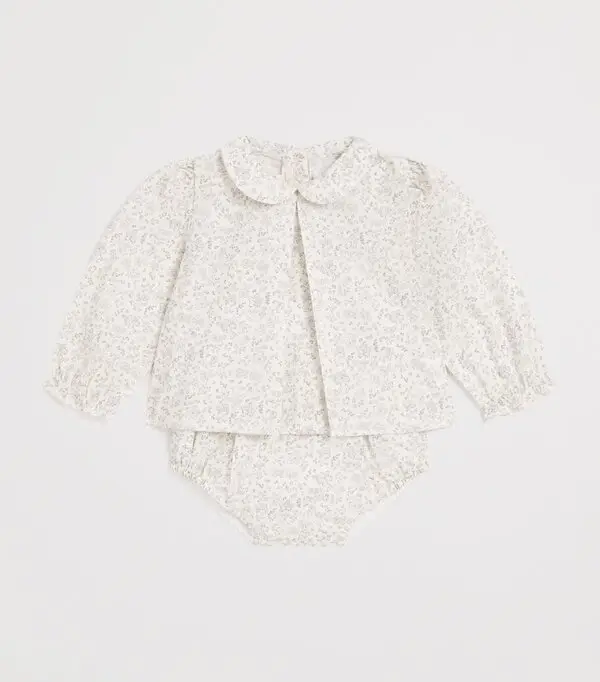 MARIE-CHANTAL Cotton Athena Bonnie Blouse And Bloomers Set