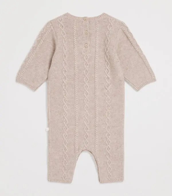 MARIE-CHANTAL Wool-cashmere Cable-knit Playsuit