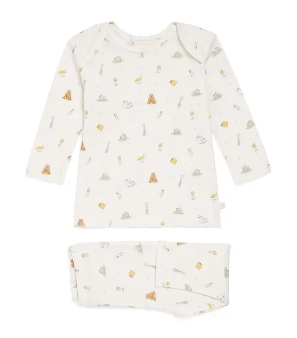 MARIE-CHANTAL Cotton Aluna Manners Top And Leggings Set - White