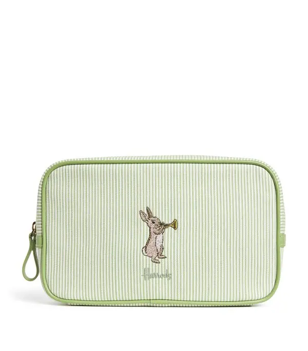 Harrods Stripe Embroidered Nursery Pouch