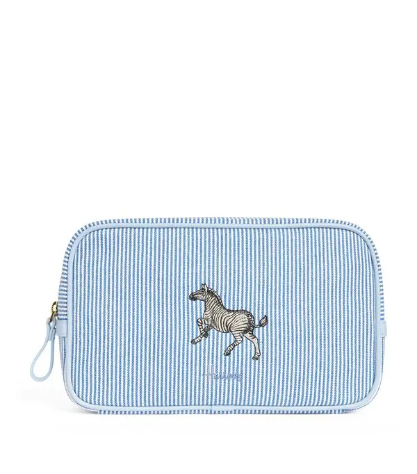 Harrods Stripe Embroidered Nursery Pouch