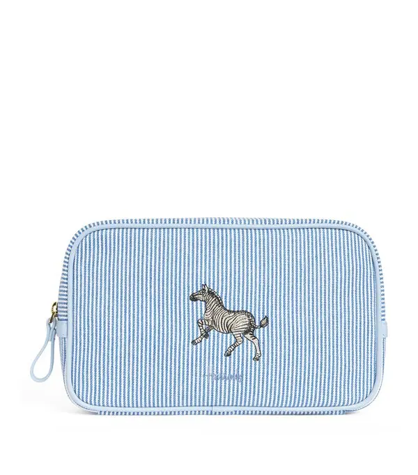 Harrods Stripe Embroidered Nursery Pouch
