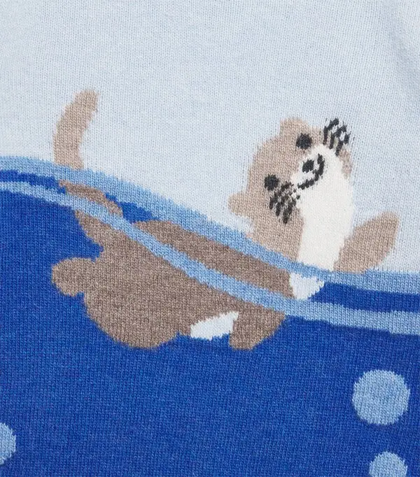 PER TE Jacquard Sea Lion Wool & Cashmere Sweater