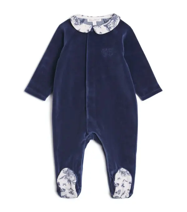 TARTINE ET CHOCOLAT Velvet All-in-one With Peter Pan Collar