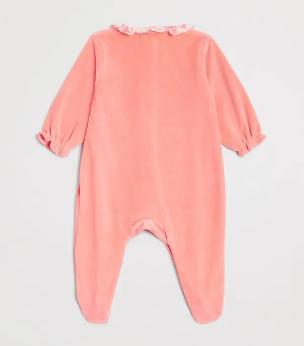 TARTINE ET CHOCOLAT Velvet All-in-one With Printed Peter Pan Collar